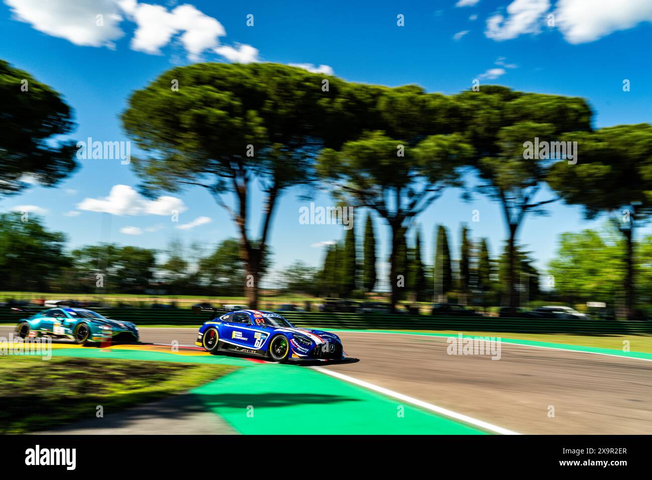 Mercedes AMG of the AKM Motorsport team driven by McGee Glenn and ...