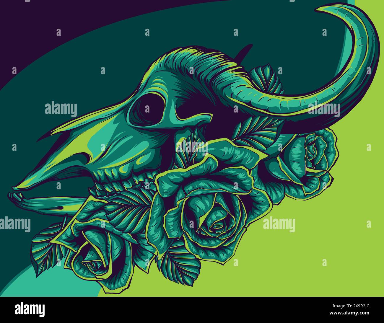 Beautiful indian roses Stock Vector Images - Alamy