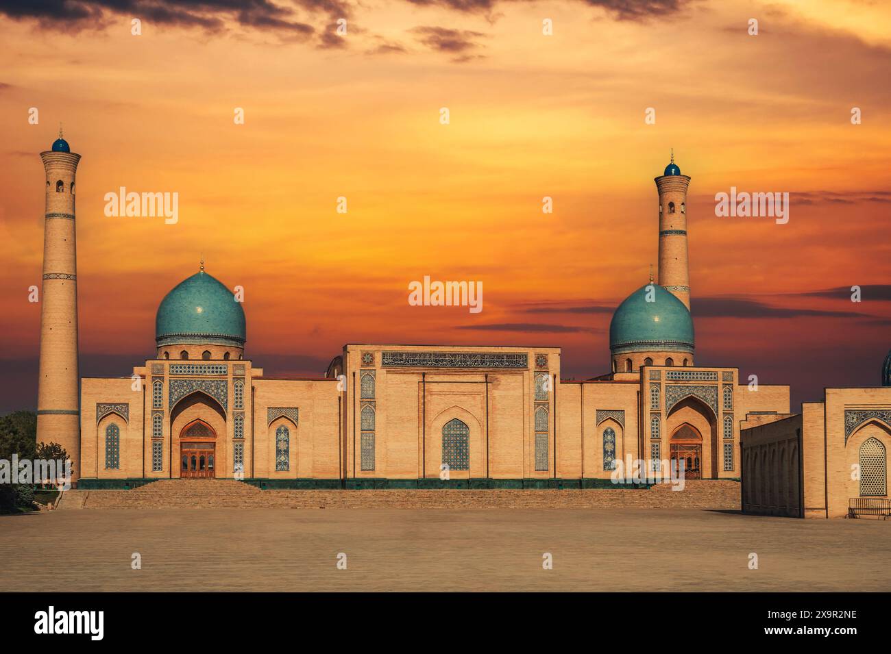 ancient religious Muslim mosque Hazrati Imam part of the architectural ...