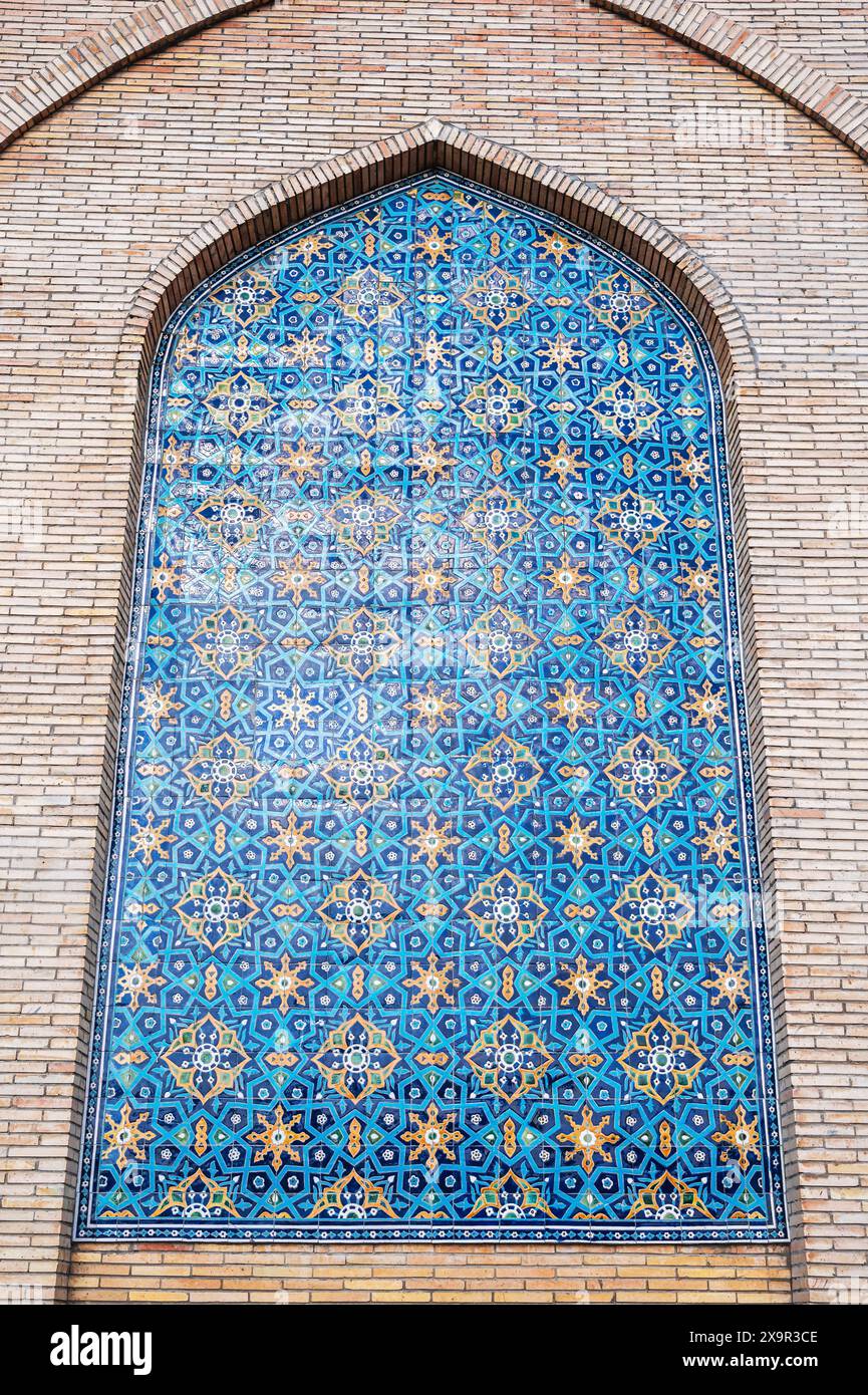 ancient ceramic tile with traditional Uzbek ornament Arabic Islamic ...