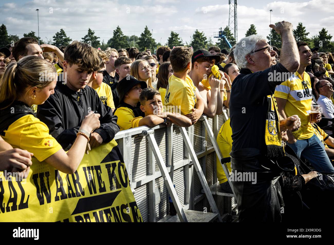 BREDA - NAC fans watch NAC's promotional match against Excelsior on ...