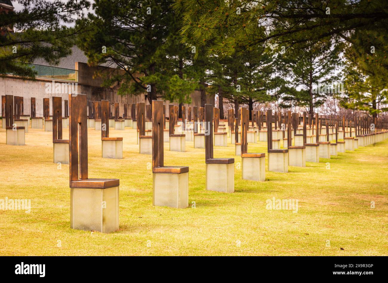 Oklahoma City, Oklahoma USA - March 17, 2017: Field of Empty Chairs at ...