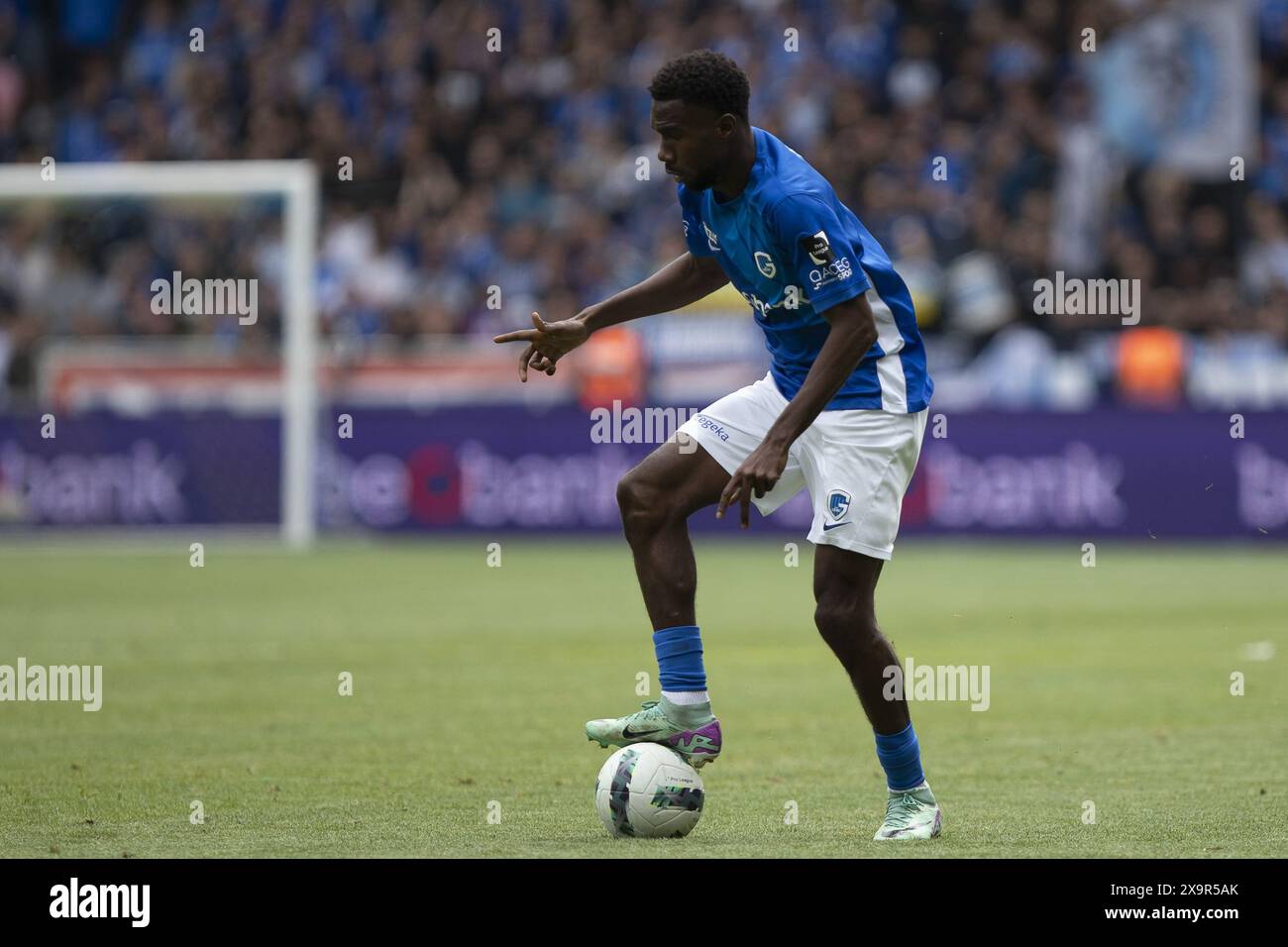 Genk, Belgium. 02nd June, 2024. Genk's Alieu Fadera pictured in action ...