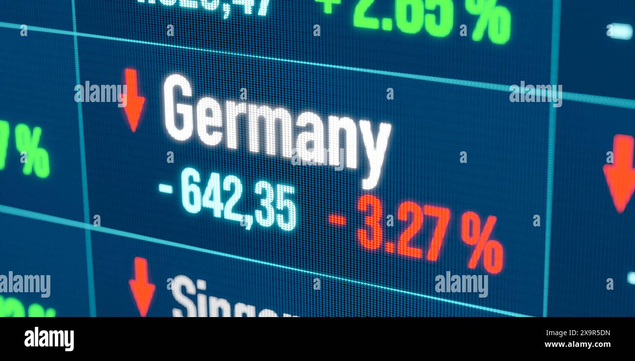 Germany falling stock market. Germany falling stock market. Recession ...