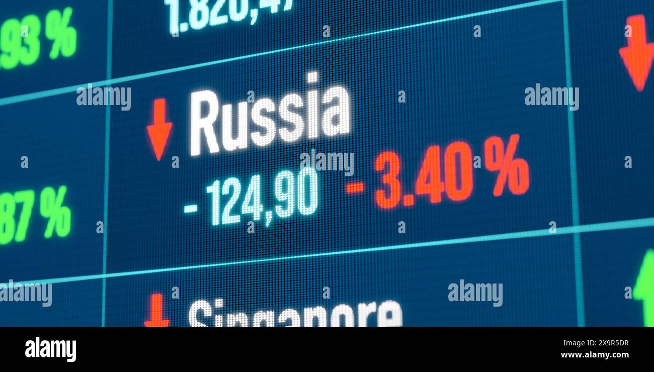 Russia falling stock market. Russia falling stock market. Recession ...