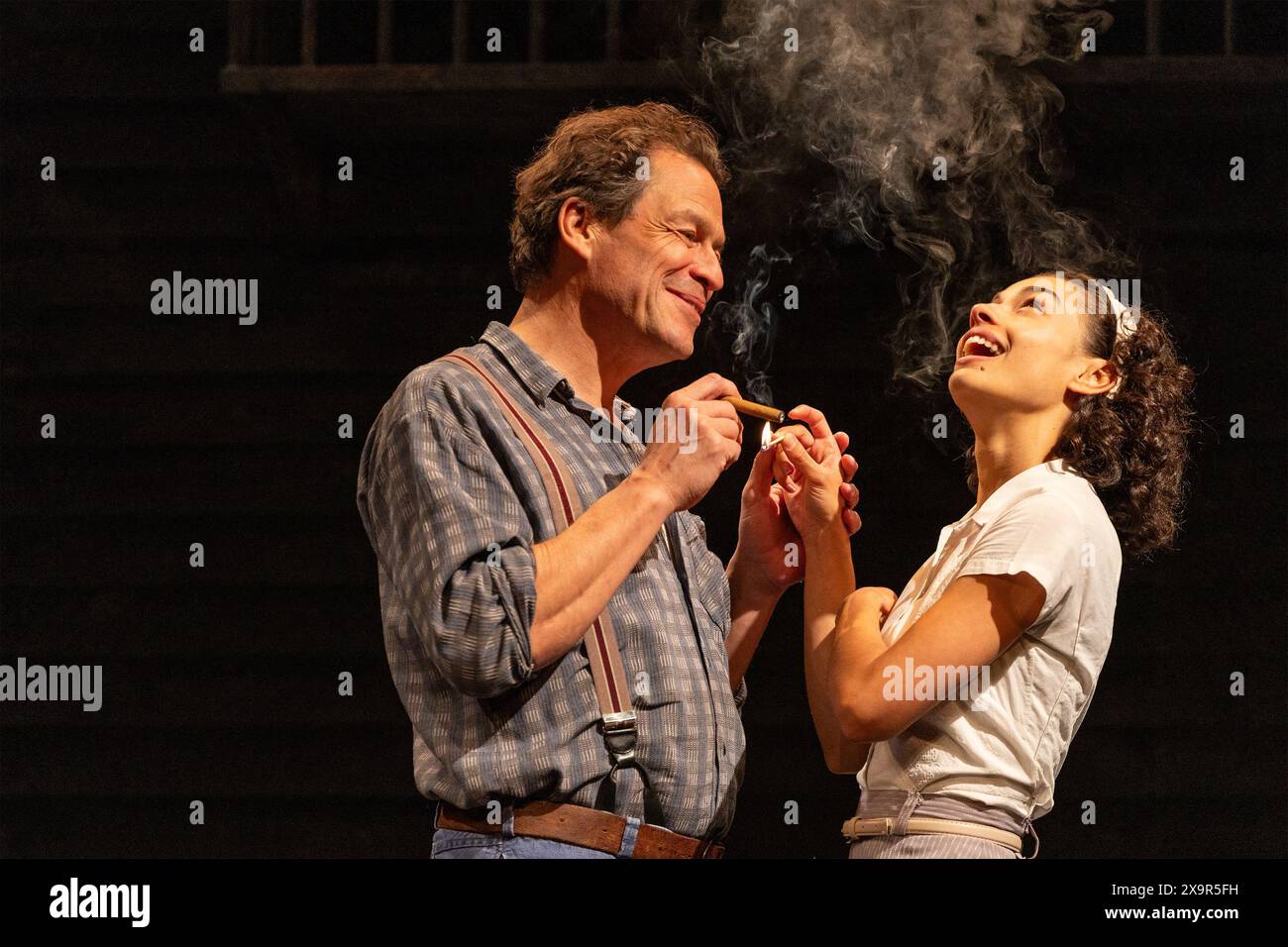 Dominic West (Eddie Carbone), Nia Towle (Catherine) in A VIEW FROM THE ...