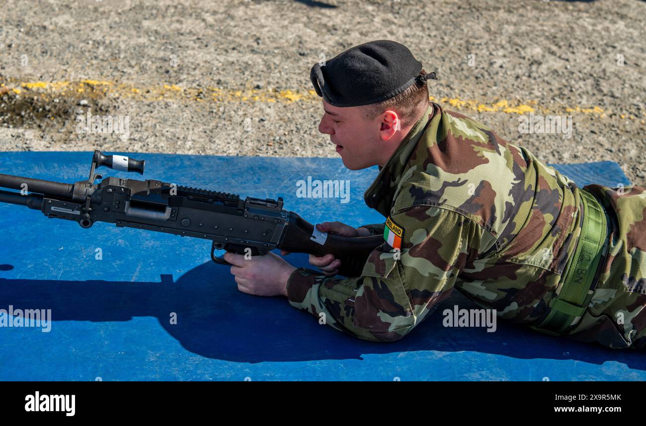 Irish army during a show for the public, Limerick, Ireland 05/05/2024 ...