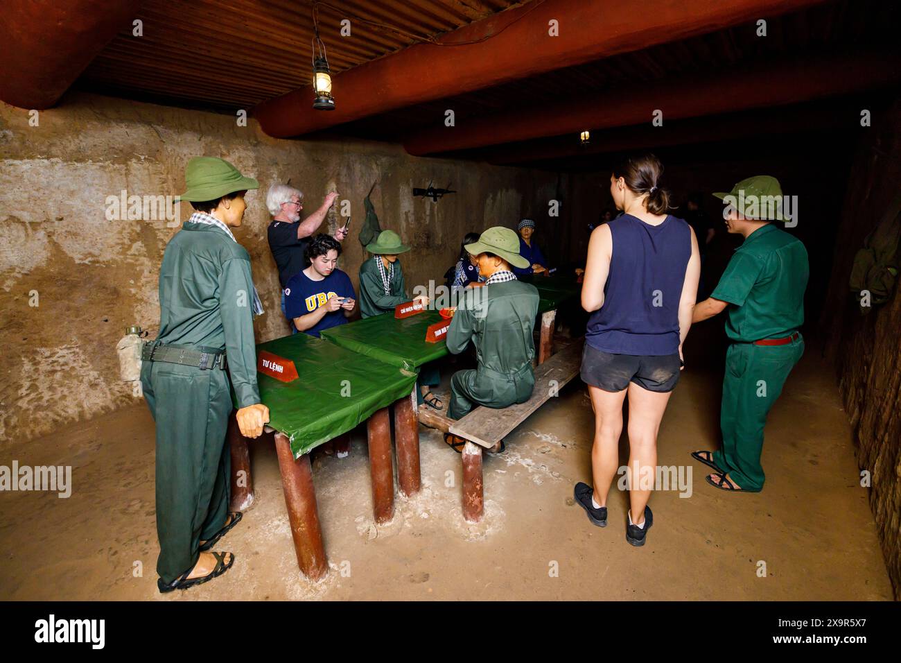 The Vietnam War tunnel of Cu Chi at Saigon in Vietnam Stock Photo - Alamy