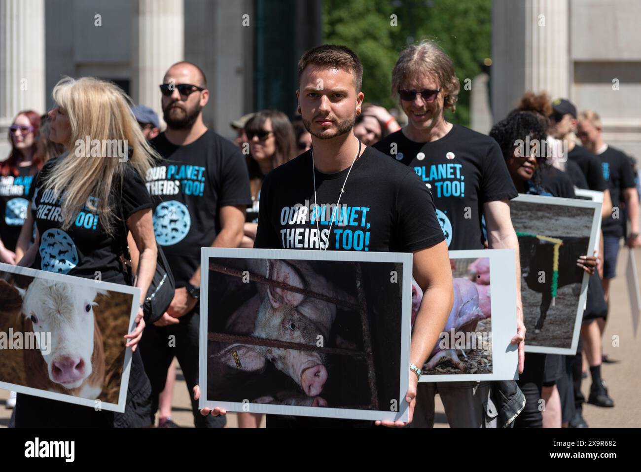 London, UK. 2 June 2024. Animal rights activists gather for The ...