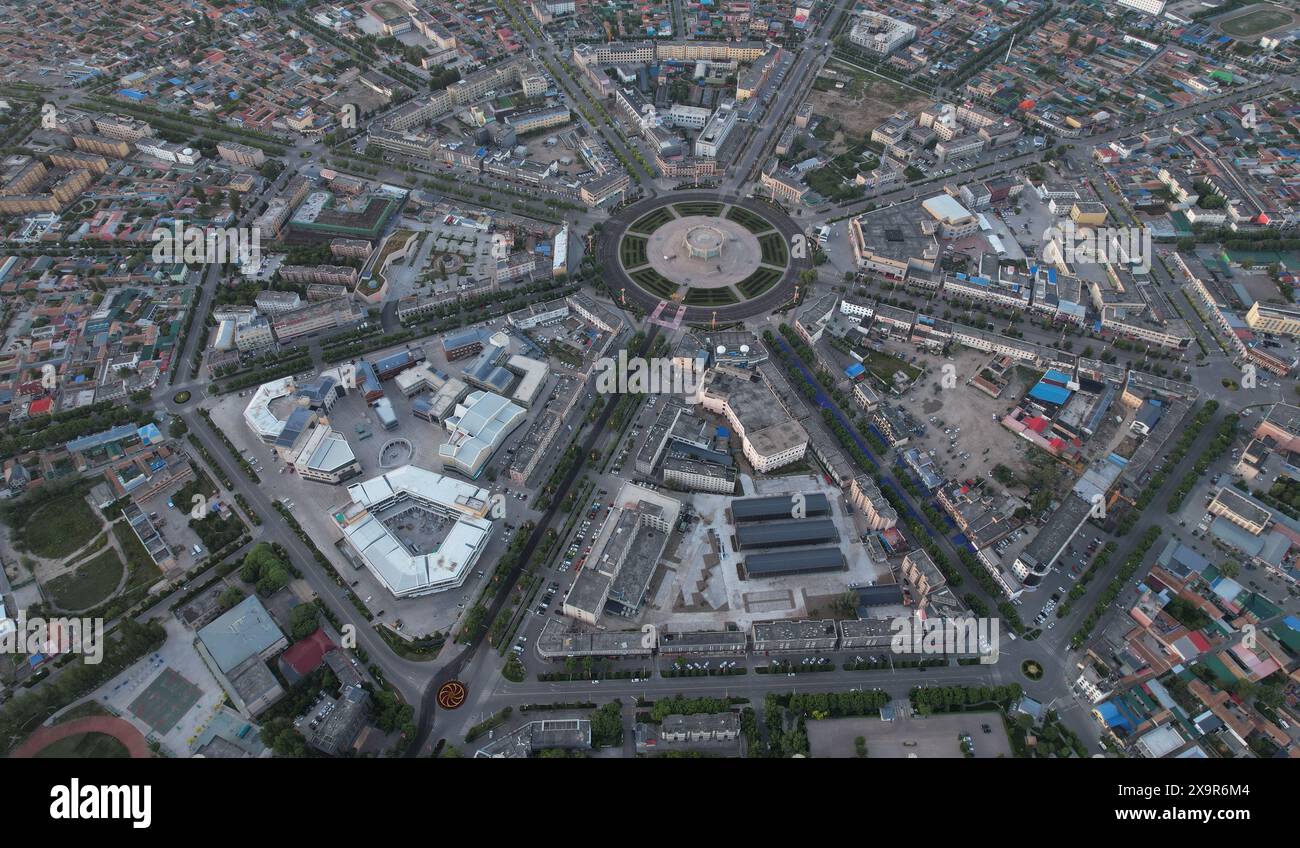 Yili, China. 02nd June, 2024. An aerial photo is showing Turks Bagua ...