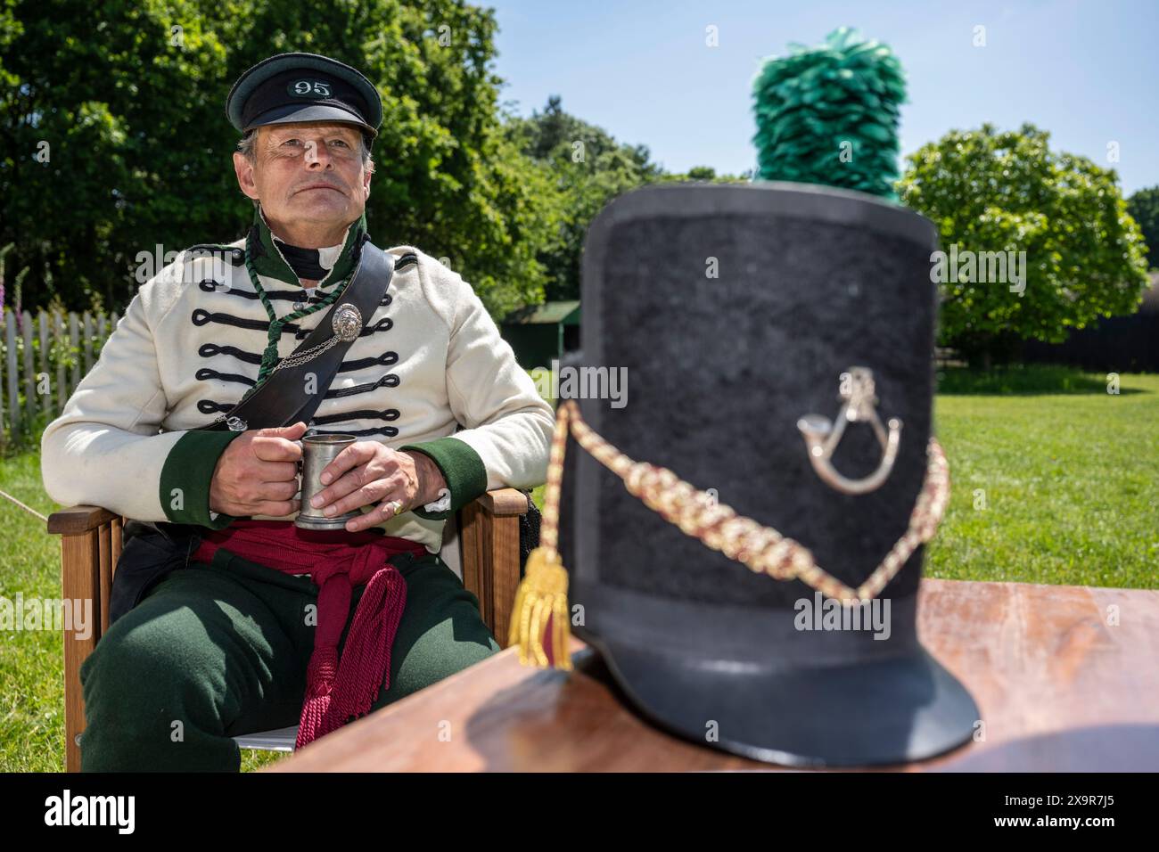 Chalfont, UK. 2 June 2024. 2nd Battalion 95th Rifle Regiment re ...