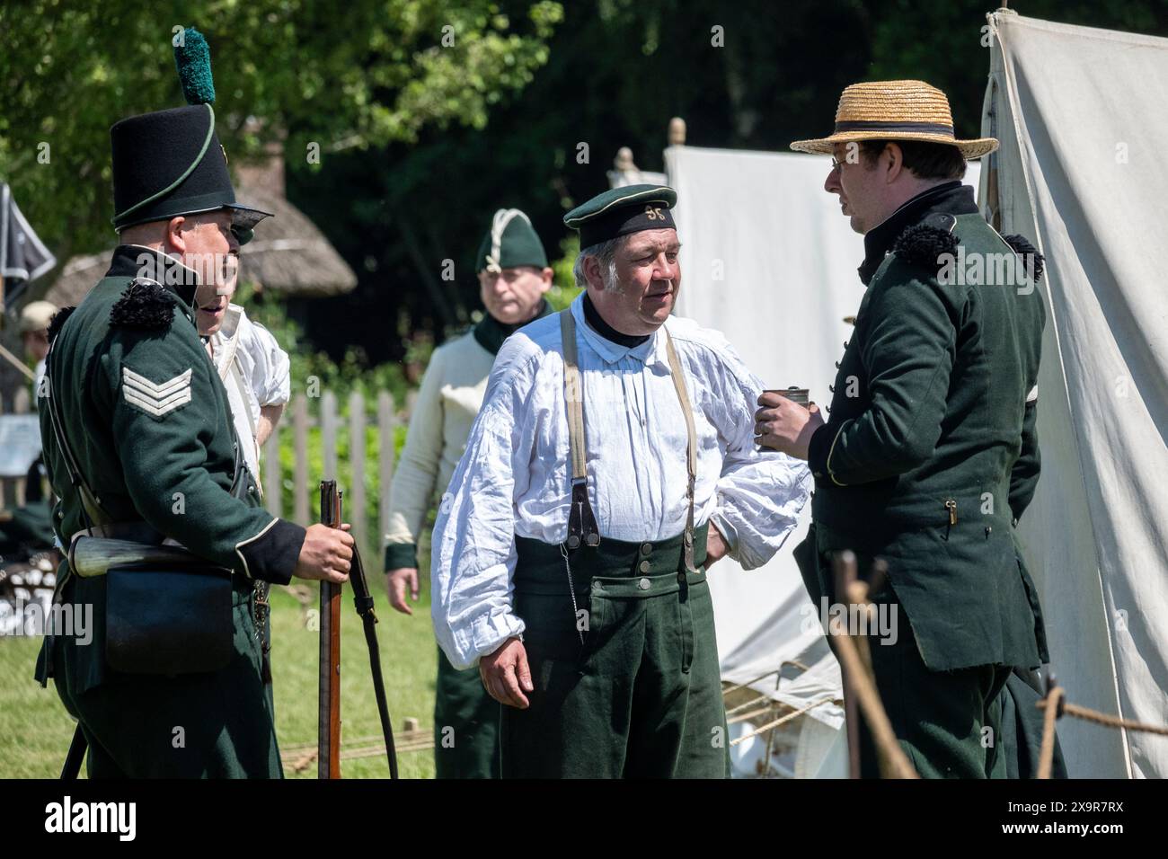 Chalfont, UK. 2 June 2024. 2nd Battalion 95th Rifle Regiment re ...
