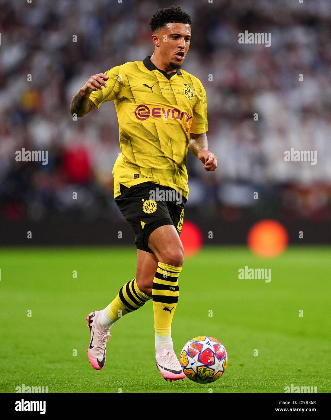 Borussia Dortmund's Jadon Sancho during the UEFA Champions League final ...