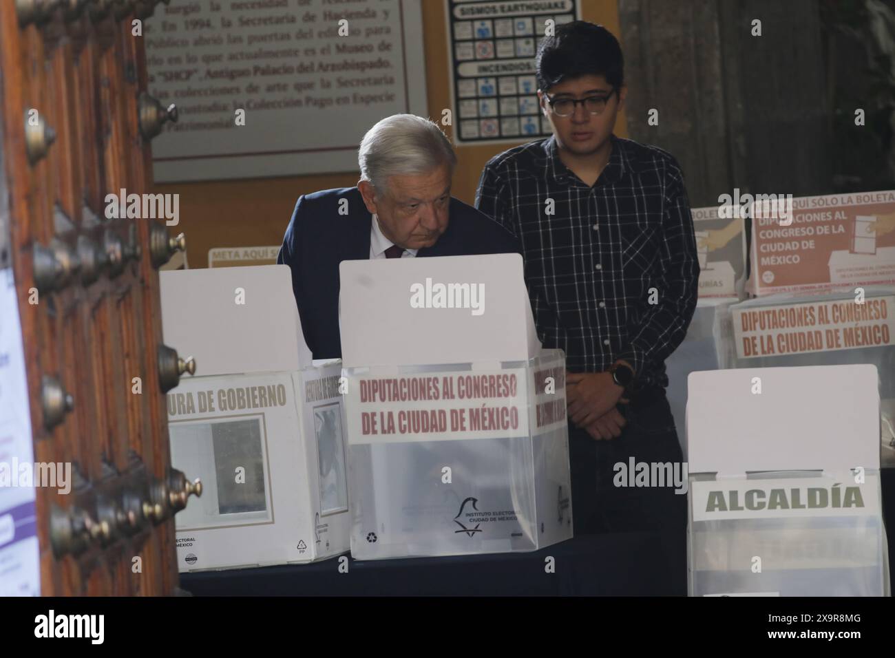 Mexico City, Mexico. 02nd June, 2024. The President of Mexico, Andres ...