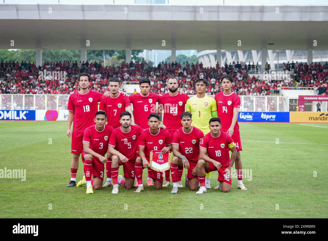 Jakarta, Indonesia, 02 June 2024 Indonesia national football team ...