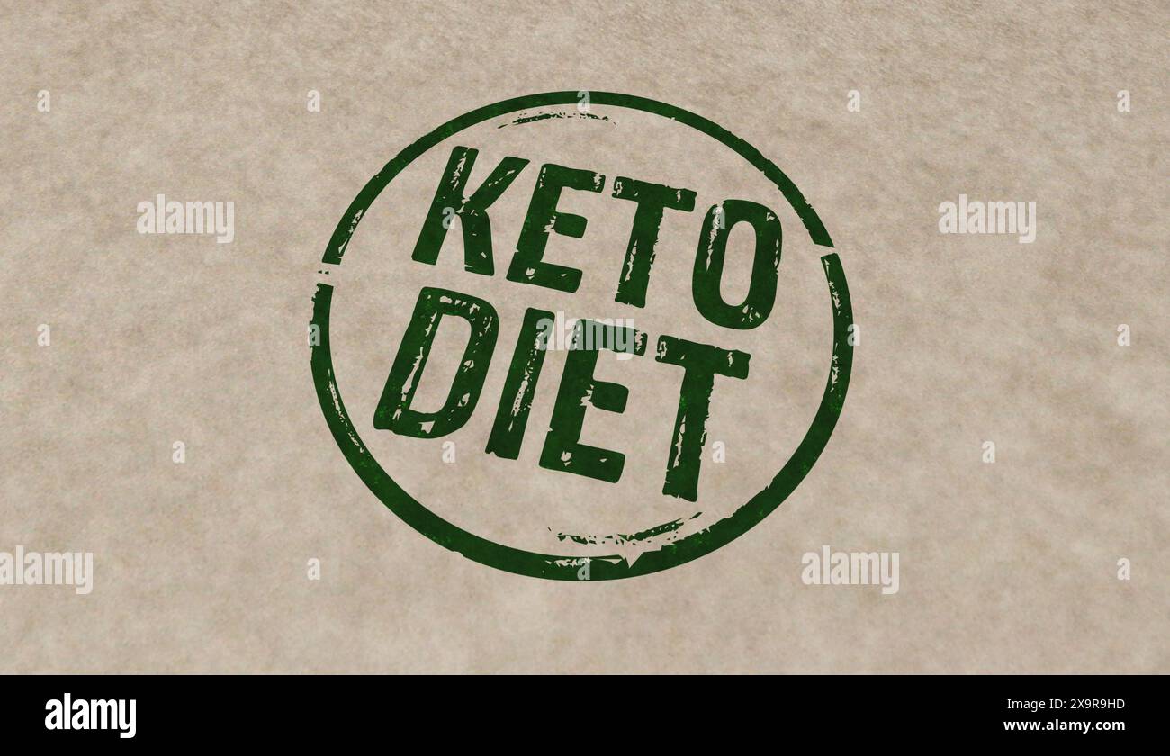 Keto diet stamp icons in few color versions. Ketogenic friendly food ...