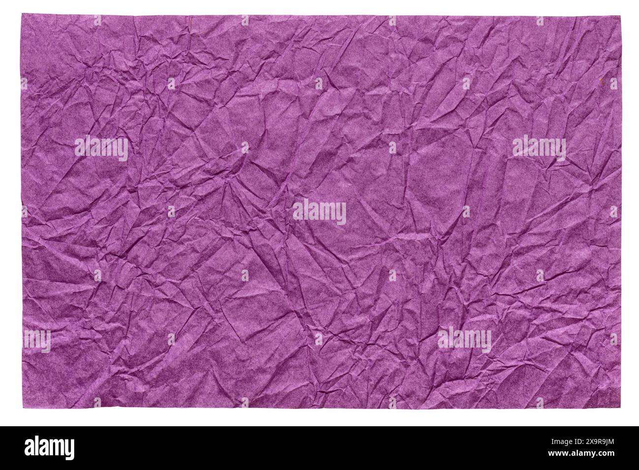 Isolated crumpled sheet paper in attractive violet color Stock Photo ...