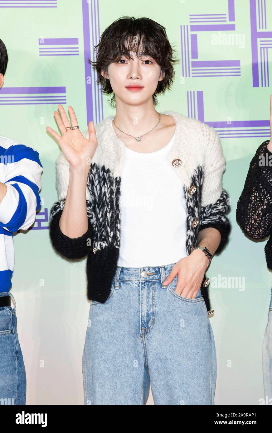 Seoul, South Korea. 31st May, 2024. (L to R) K-Pop boy band Seventeen members Hoshi, S.Coups ...