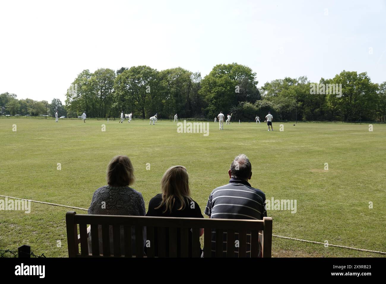 HEADLEY, Surrey, UK - 11th May, 2024 Village cricket on the village ...