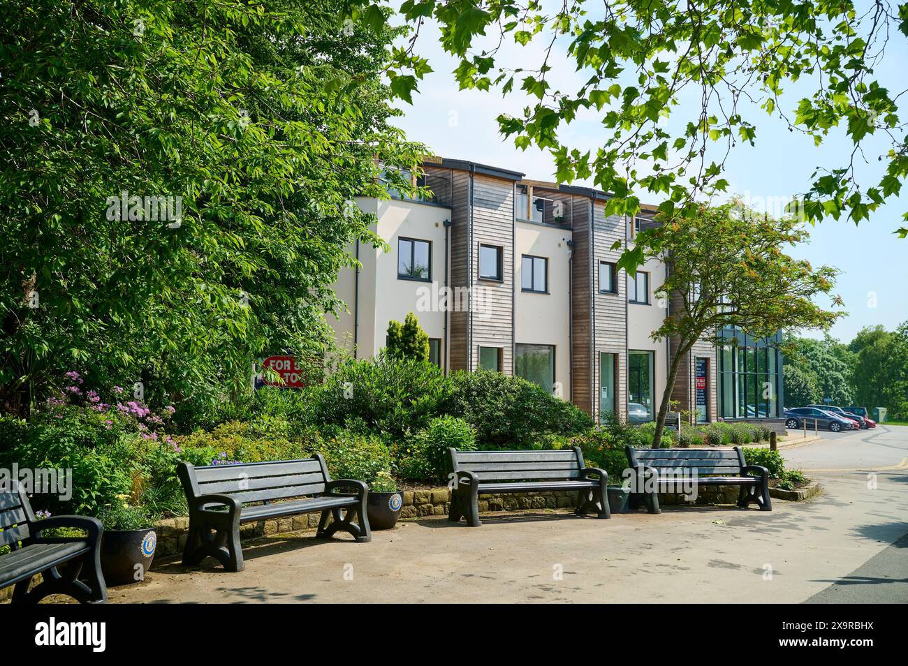 New River Side apartments in garstang Stock Photo - Alamy