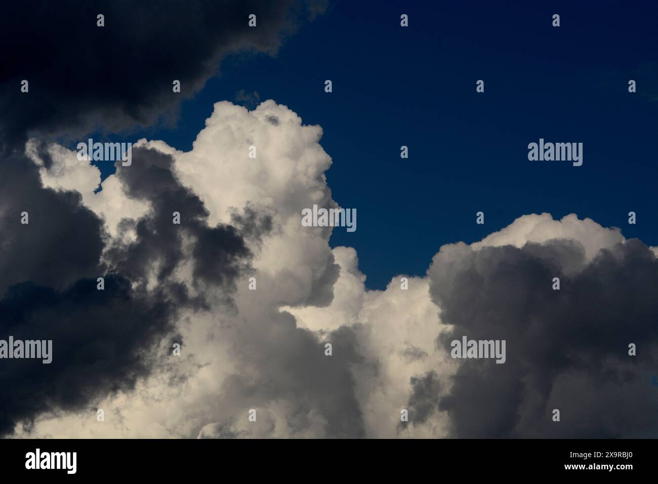 Cumulus clouds form in the sky in North Carolina, USA Stock Photo - Alamy