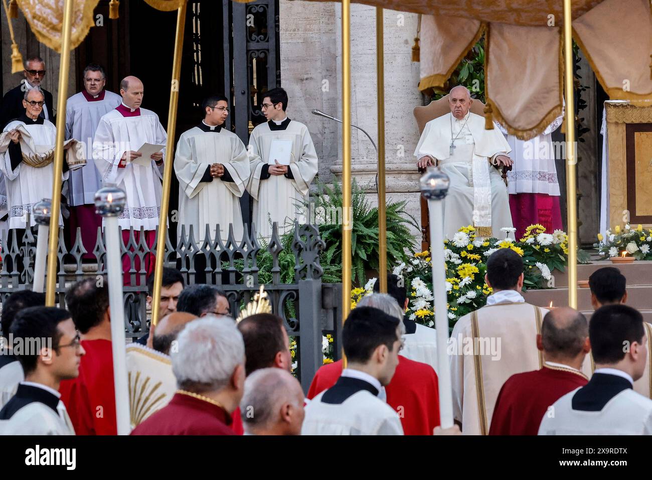 Rome, Italy, 02nd June, 2024. Pope Francis presides over the procession ...