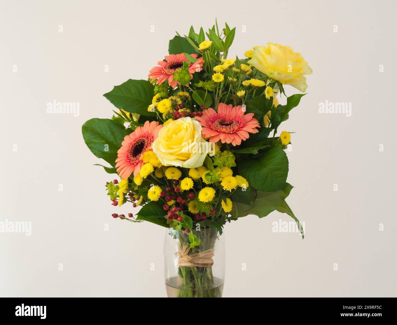 A bouquet of flowers with vivid colors and various species. The bouquet ...