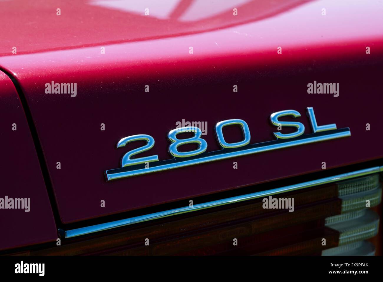 Mercedes 280SL at Hanley car meet Stock Photo - Alamy