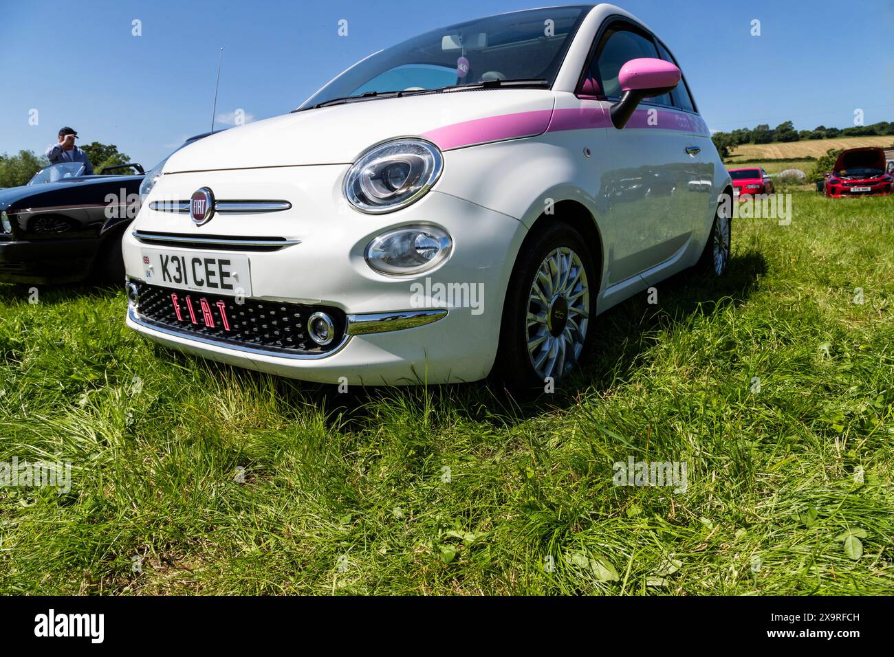 Fiat 500 Cinquecento at Hanley car meet Stock Photo - Alamy