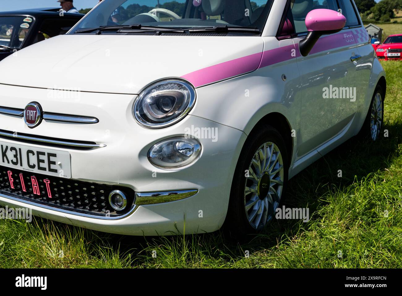 Fiat 500 Cinquecento at Hanley car meet Stock Photo - Alamy
