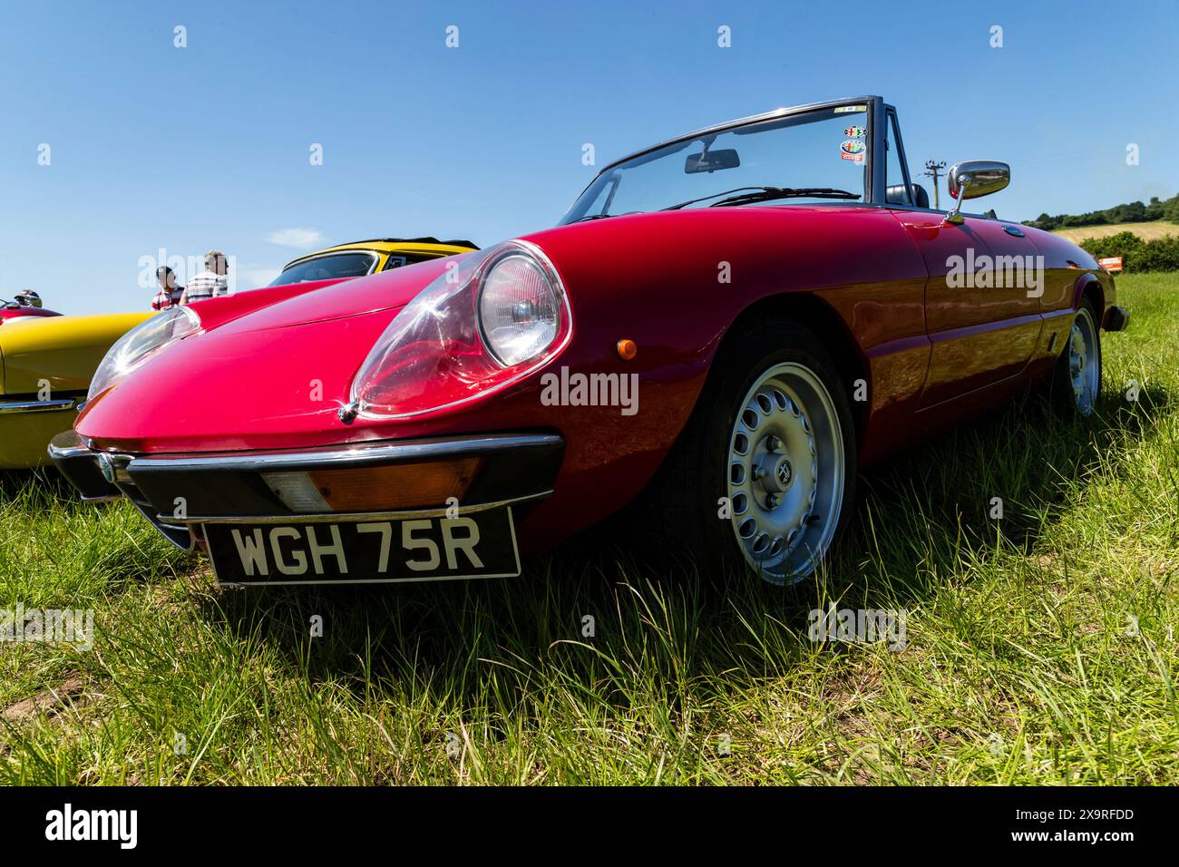 Red Alpha Romeo convertible at Hanley car meet Stock Photo - Alamy