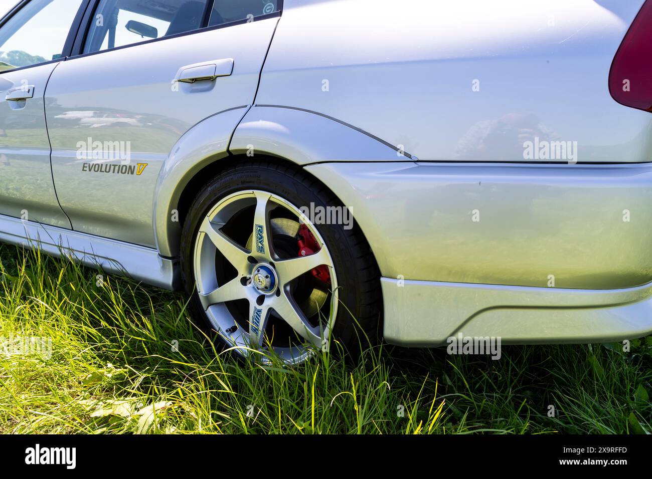 Mitsubishi Evolution V at Hanley car meet Stock Photo - Alamy