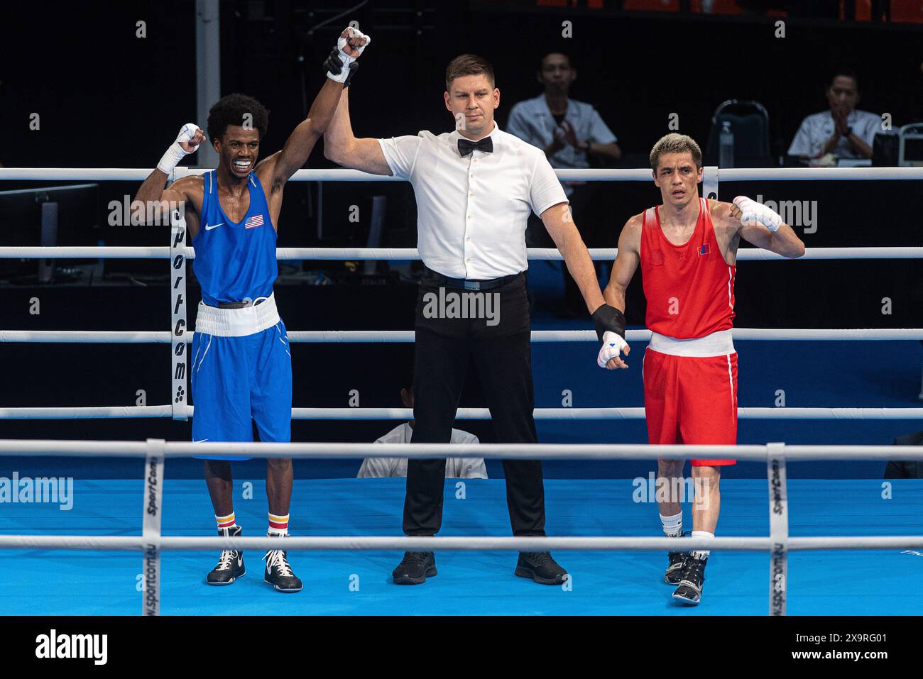 Bangkok, Thailand. 02nd June, 2024. Roscoe Hill (Blue) of USA ...
