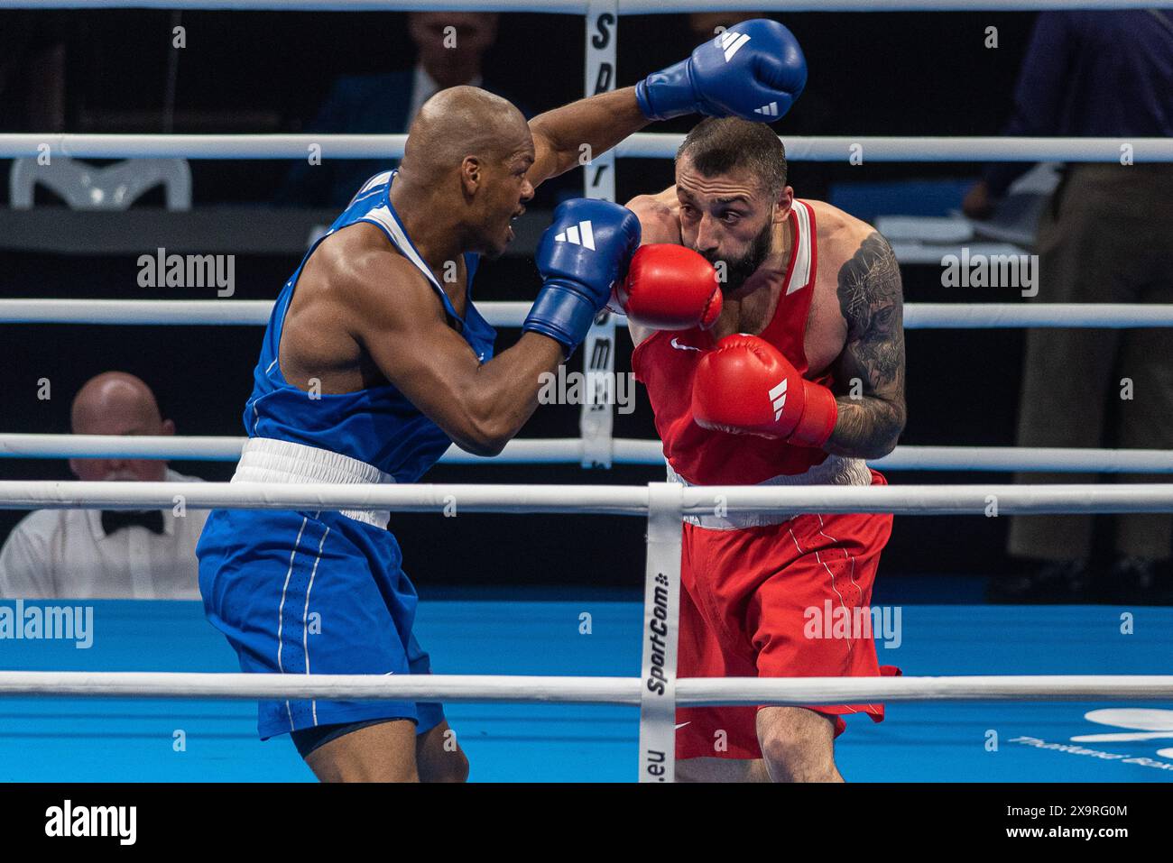 Bangkok, Thailand. 02nd June, 2024. Georgii Kushitashvili (Red) of ...