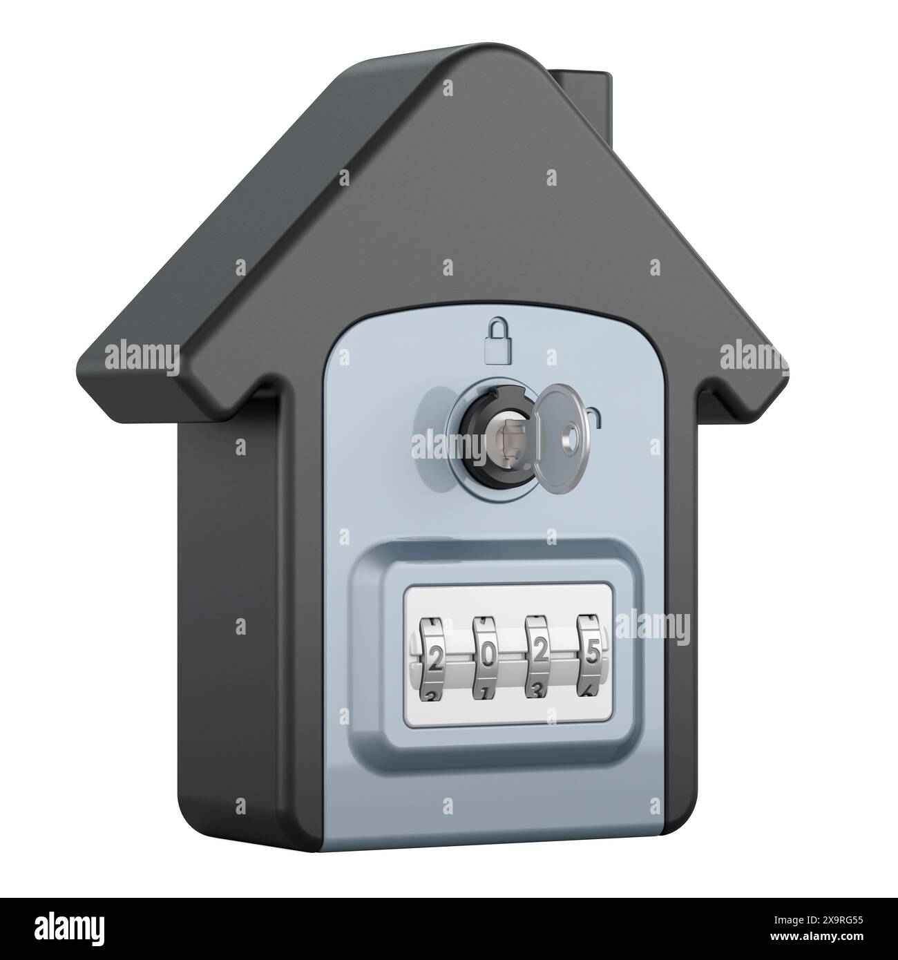 Compact key holder, security lock box with 4 digit code, for storage ...