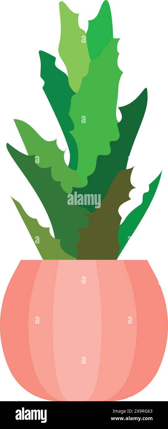 Close up potted plant Stock Vector Images - Alamy