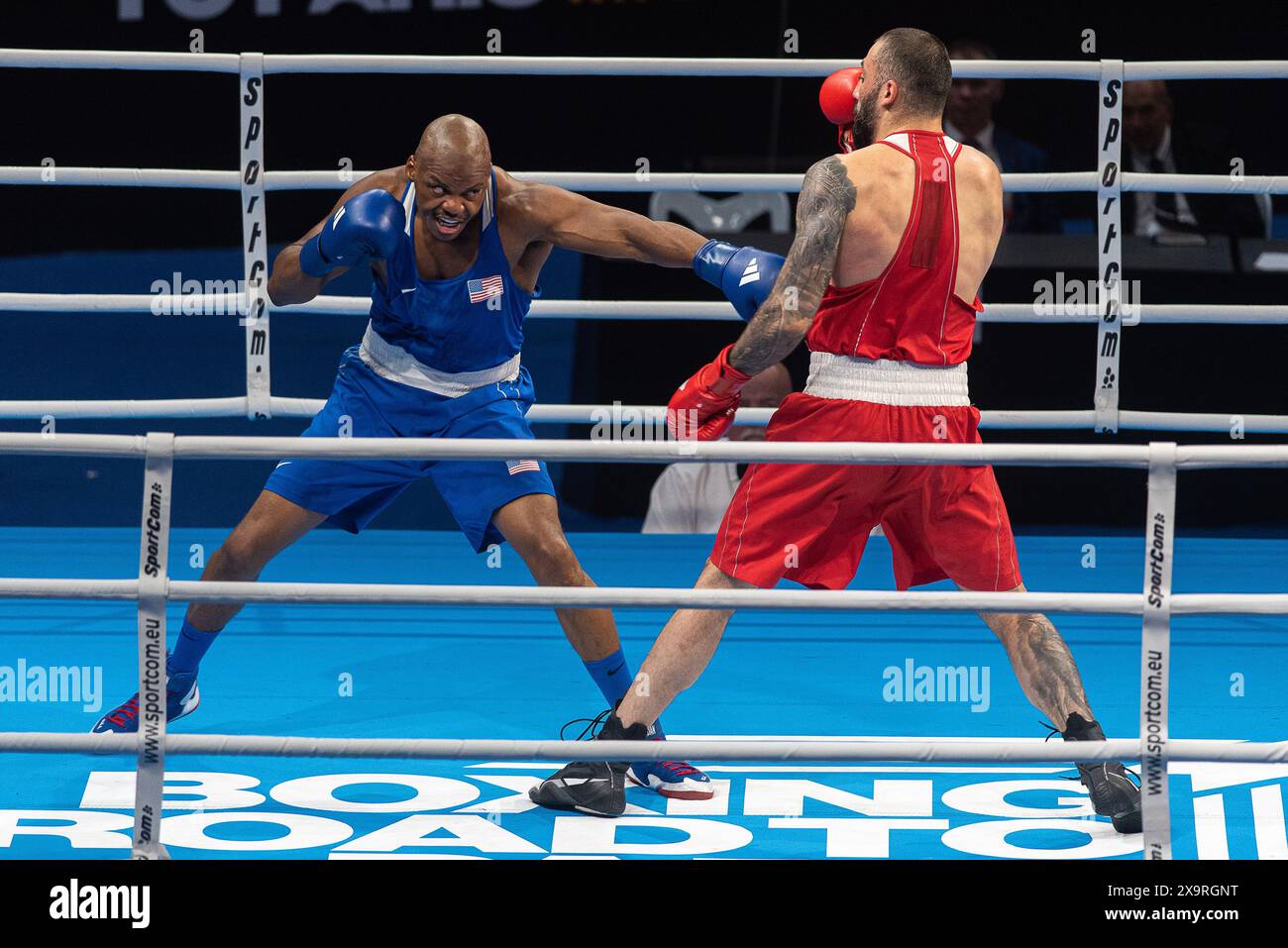 Bangkok, Thailand. 02nd June, 2024. Georgii Kushitashvili (Red) of ...