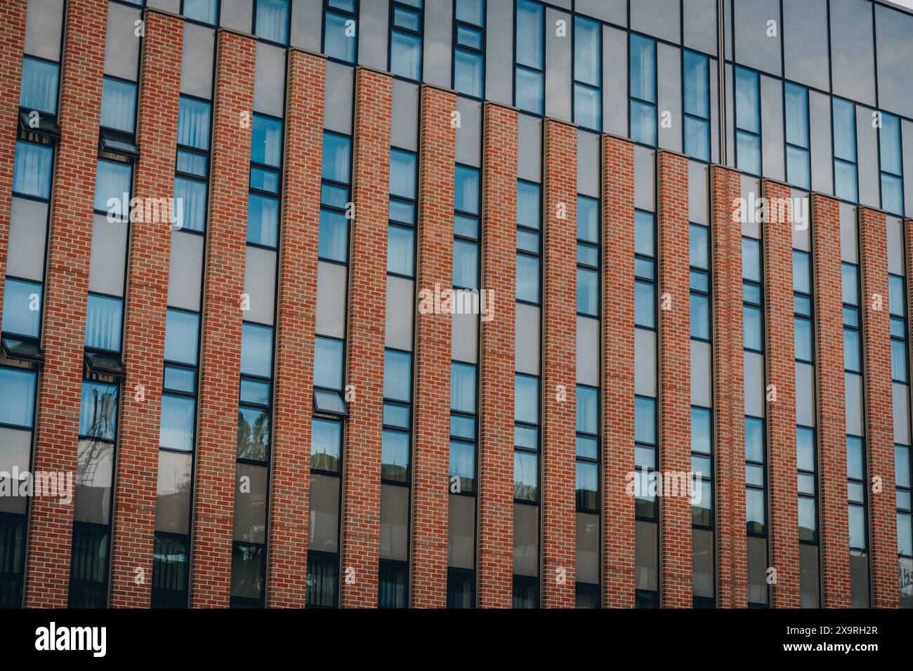 Modern European office building and corporate skyscraper with glass ...