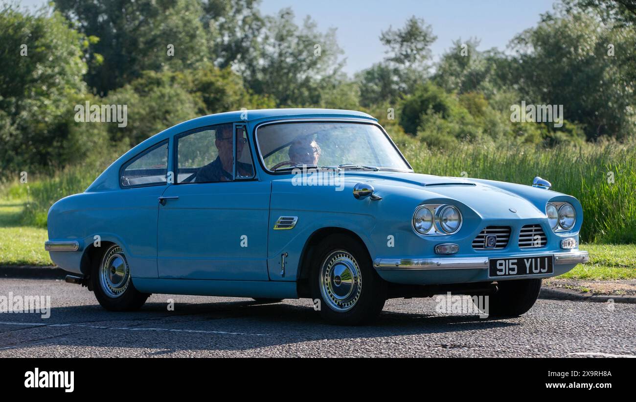 Stony Stratford,UK - June 2nd 2024: 1962 blue Triumph coupe classic car ...