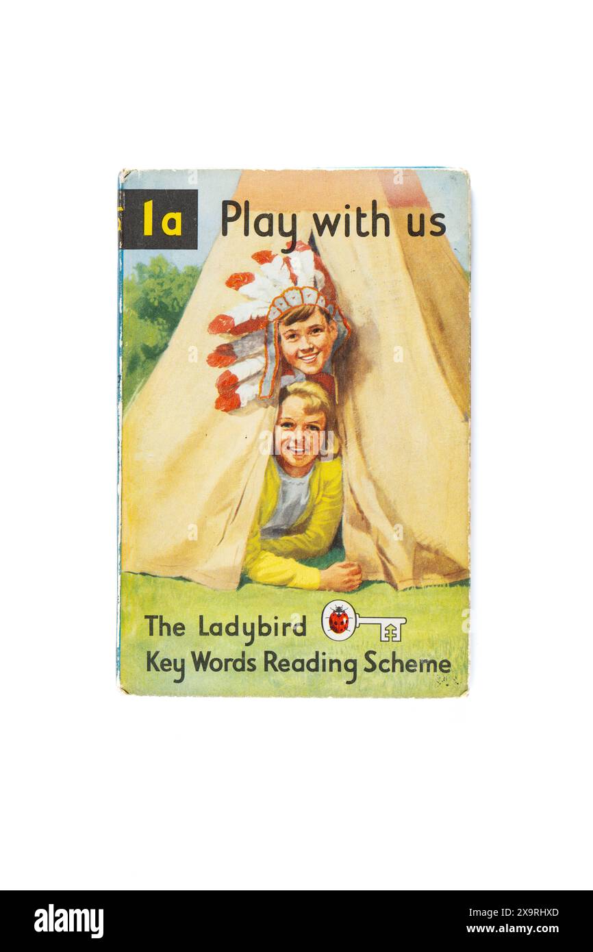 Ladybird Book Key Words Reading Scheme 1a Play with us Stock Photo - Alamy