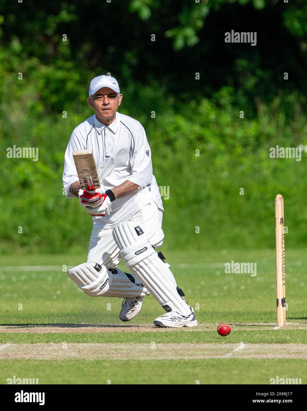 London, UK 2nd Jun 2024. Sadiq Kahn in charity cricket match. Streatham ...