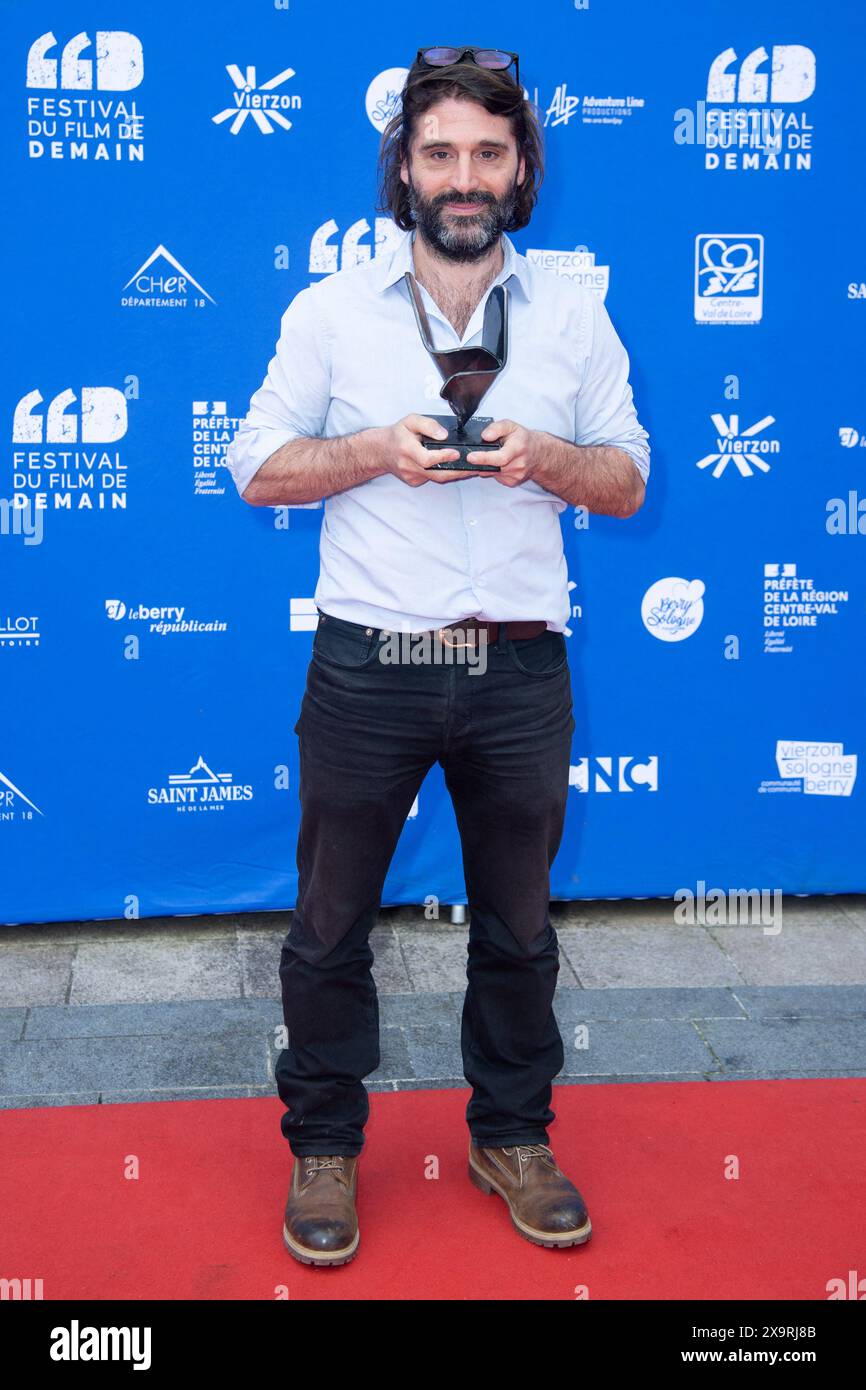 Vierzon, France. 02nd June, 2024. Vincent Cappello posing with his ...
