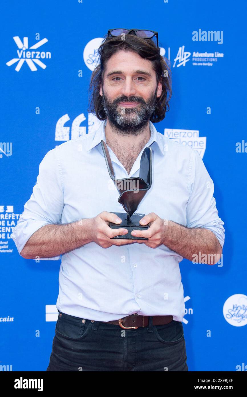 Vierzon, France. 02nd June, 2024. Vincent Cappello posing with his ...
