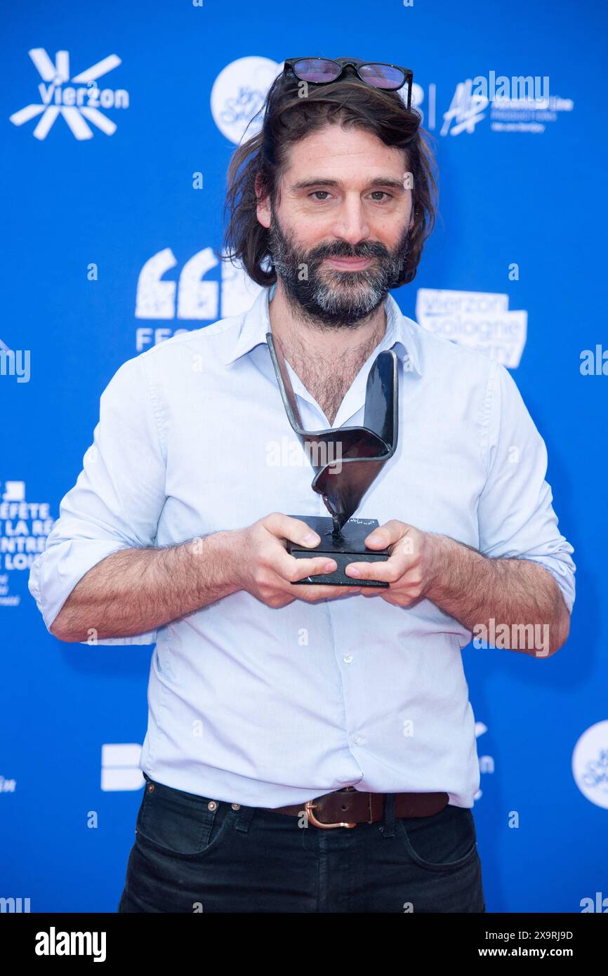 Vierzon, France. 02nd June, 2024. Vincent Cappello posing with his ...