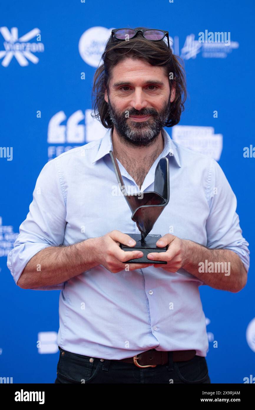 Vierzon, France. 02nd June, 2024. Vincent Cappello posing with his ...