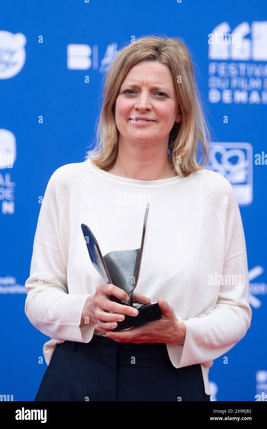 Vierzon, France. 02nd June, 2024. Jennifer Devoldere posing with her ...