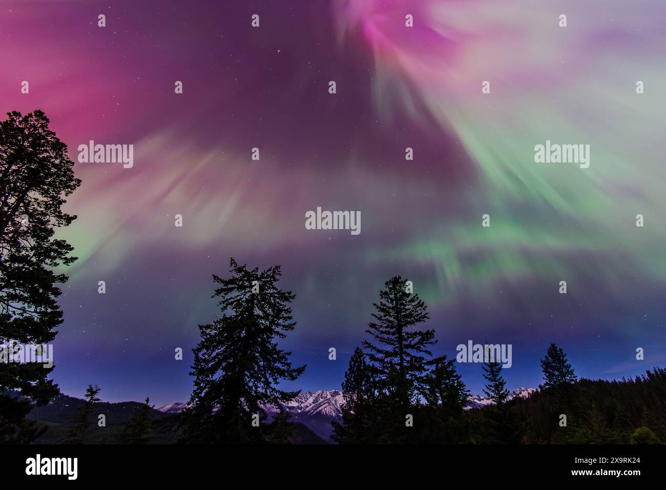 Amazing Aurora Borealis Northern Lights Seen Over Washington State ...