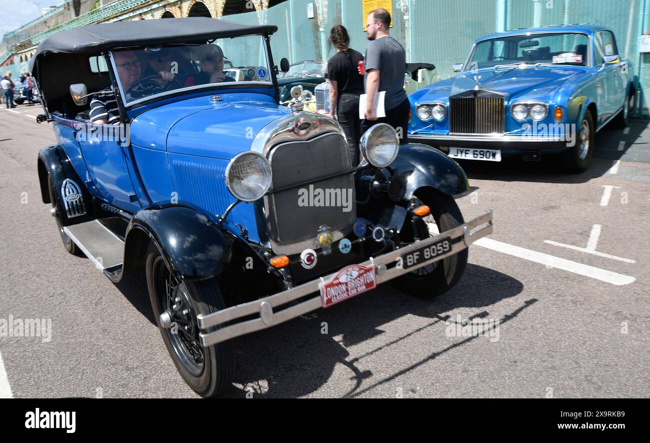 Brighton, UK. 02.06.2024 The London to Brighton Classic Car Run. The ...