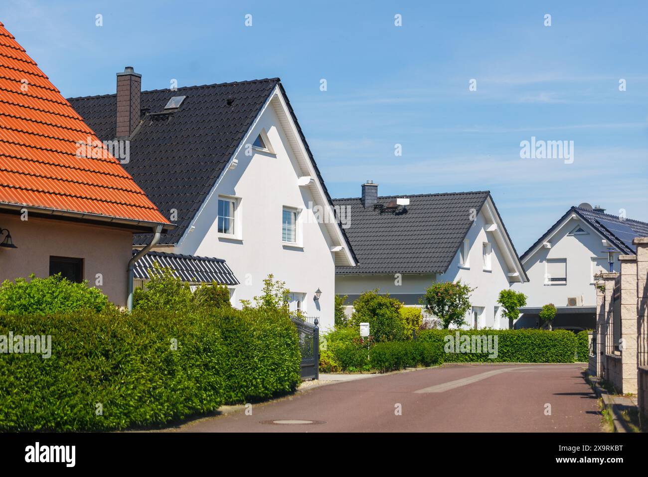 Family house german suburb hi-res stock photography and images - Alamy