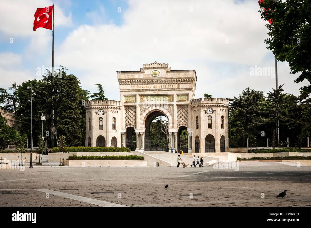 main entrance to the Istanbul university campus in the Fatih district ...